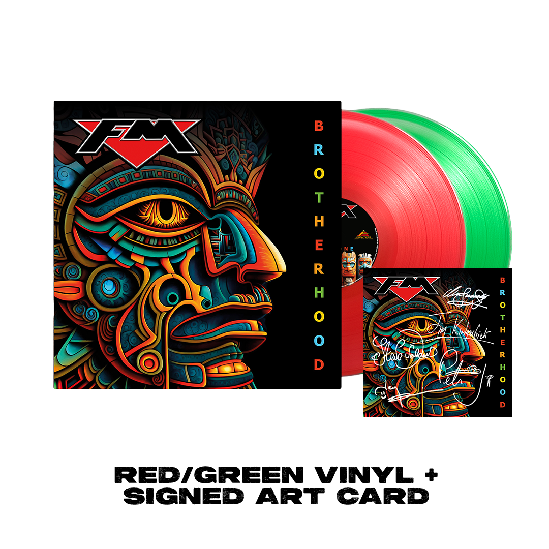 FM - Brotherhood - Red/Green Vinyl + Signed Art Card Bundle